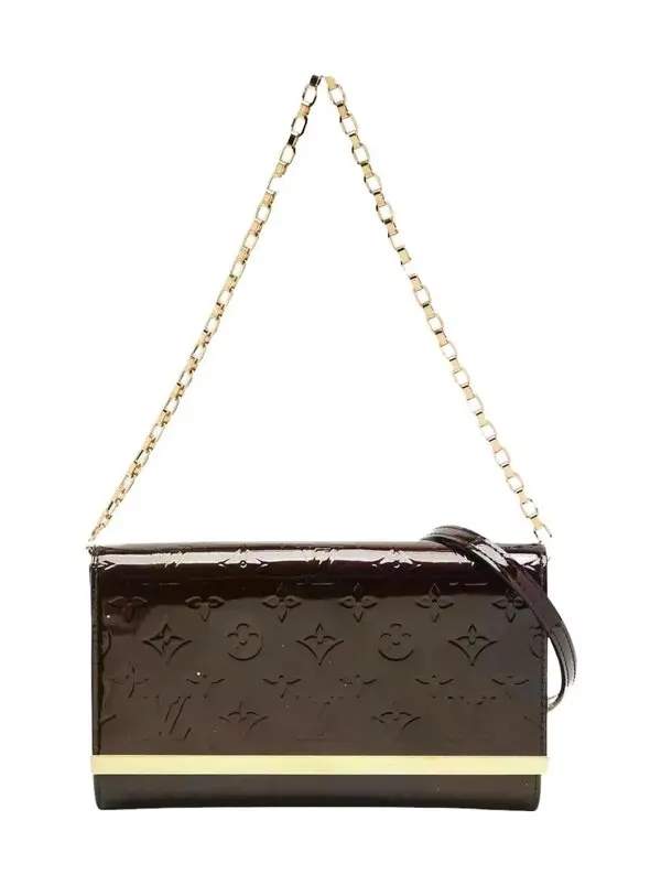 LOUIS VUITTON Ana Monogram Vernis Clutch Bag - Brown
