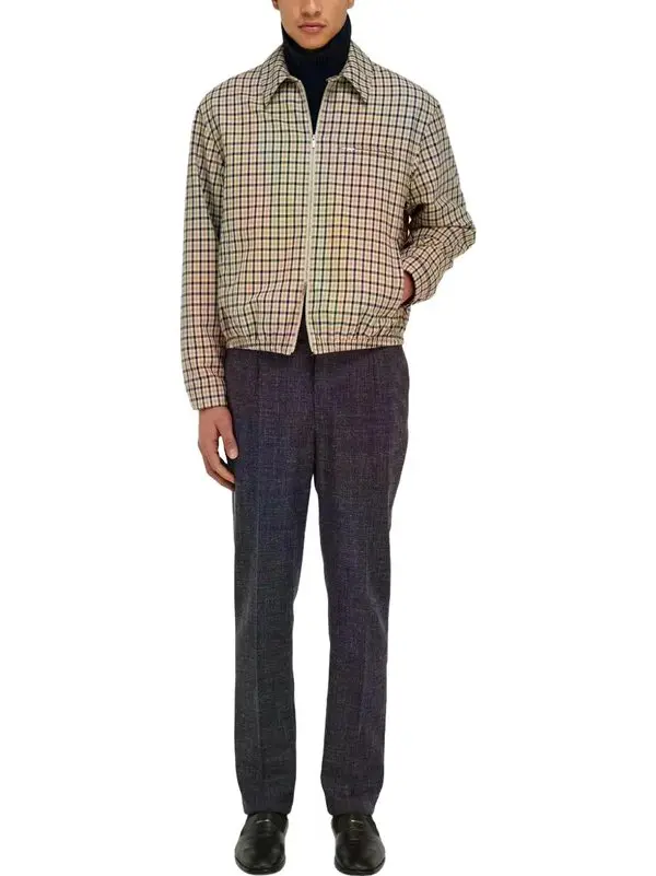 FERRAGAMO Checked Bomber Jacket - Neutrals