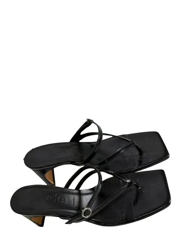 AeydĒ Giselle Leather Sandals - Black