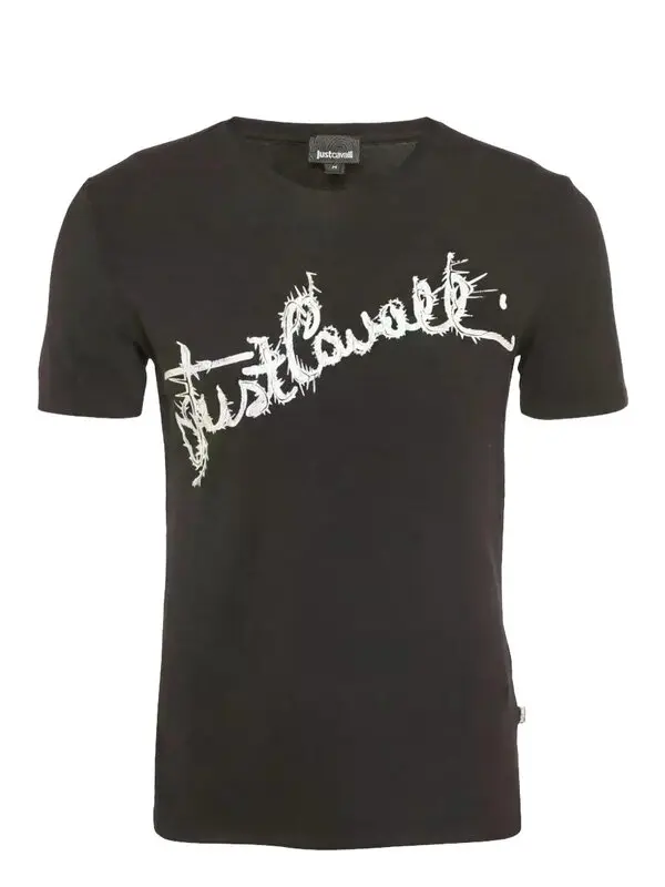 Just Cavalli Logo-print T-shirt - Black