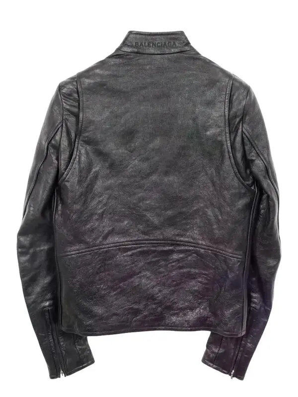 Balenciaga Single Riders Jacket - Black