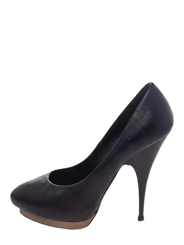 GIUSEPPE ZANOTTI Platform Almond-toe Pumps - Black
