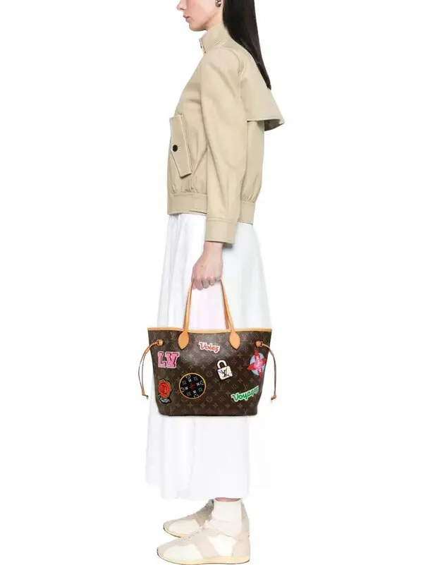 LOUIS VUITTON Monogram Patches Neverfull Mm Tote Bag - Brown