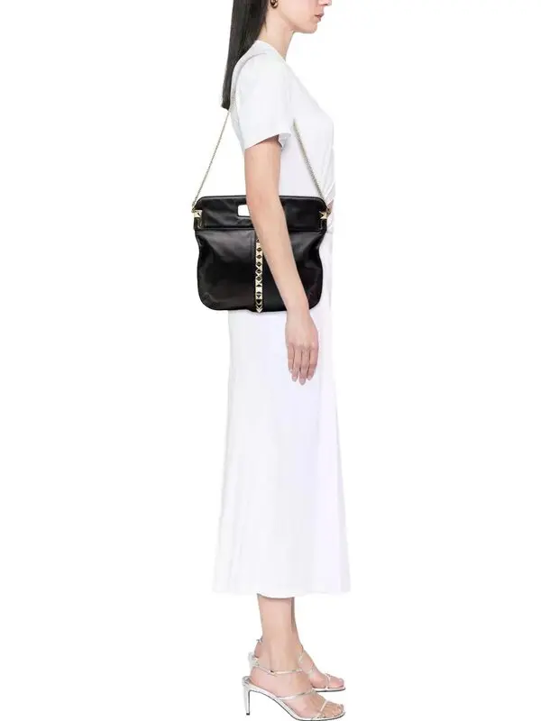 Valentino Garavani Smooth Calfskin Rockstud Satchel - Black