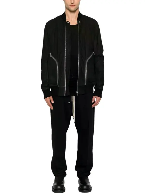 Rick Owens Zip-detail Bomber Jacket - Black
