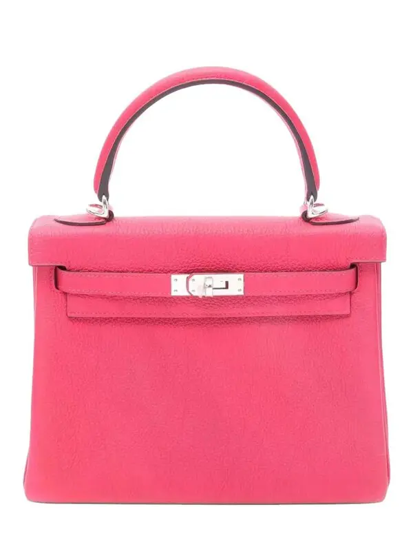 Hermès Kelly 25 Handbag In Togo Leather - Pink