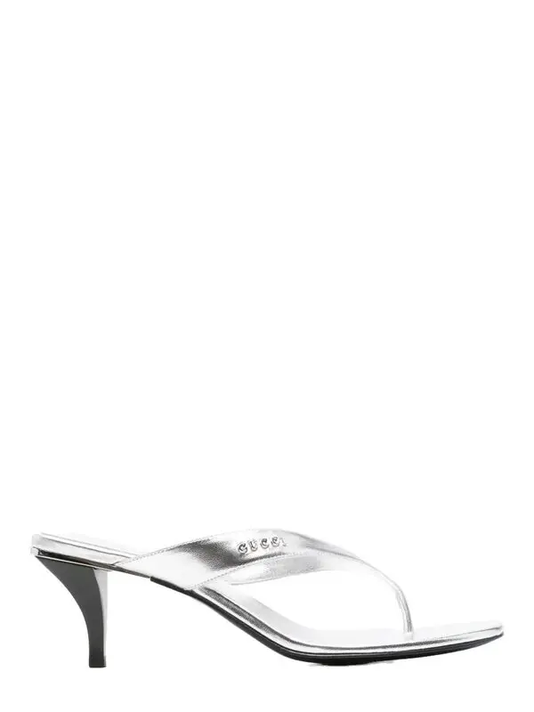 Gucci Thong-strap Sandals - Silver