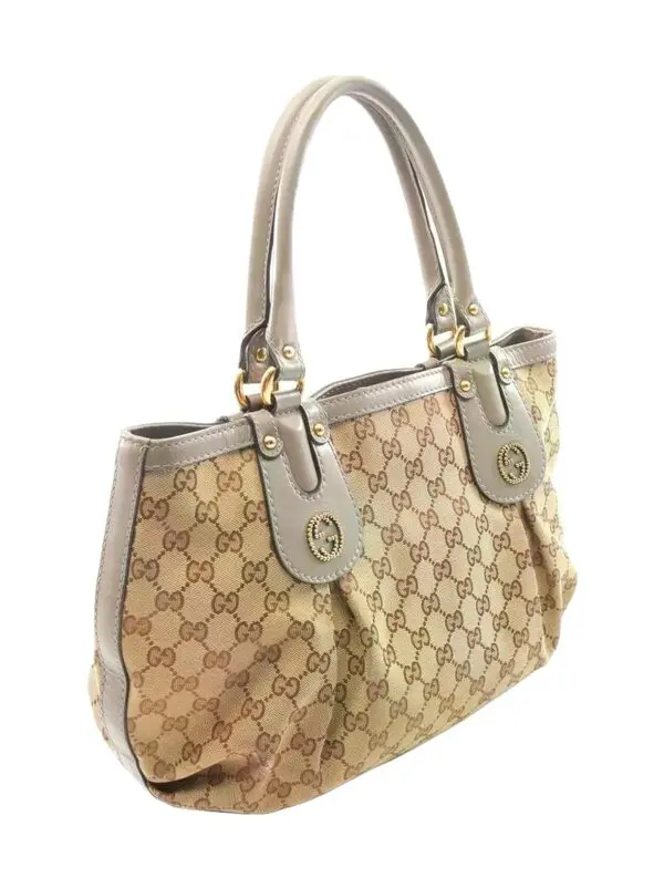 Gucci Scarlet Gg Canvas Tote Bag - Neutrals