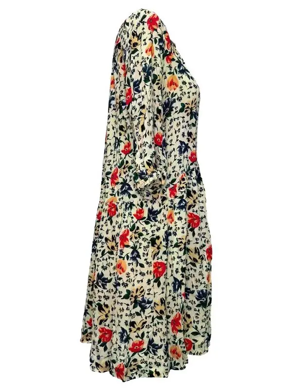 Ba&sh Floral Print Mini Dress - Neutrals