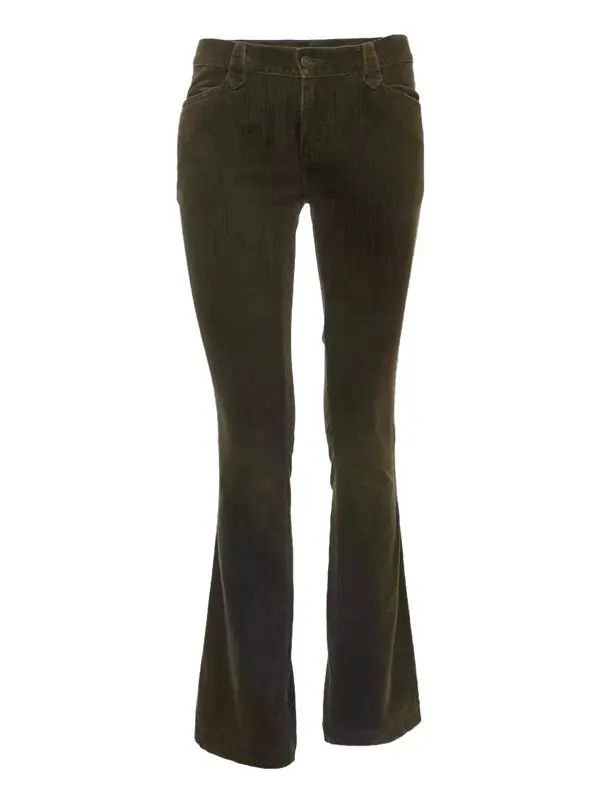Ralph Lauren Corduroy Straight-leg Trousers - Green