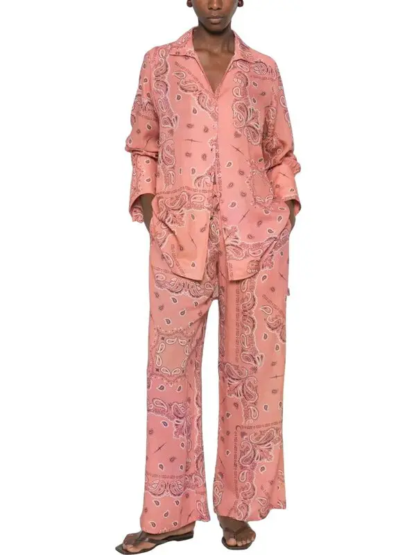 VENUJA Paisley-print Shirt - Orange