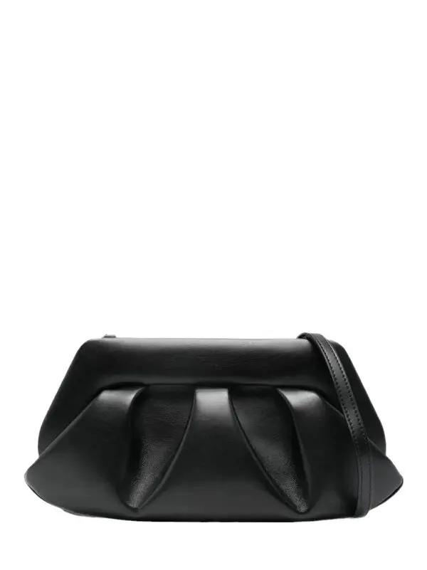 THEMOIRE Bios Ruched Tote Bag - Black
