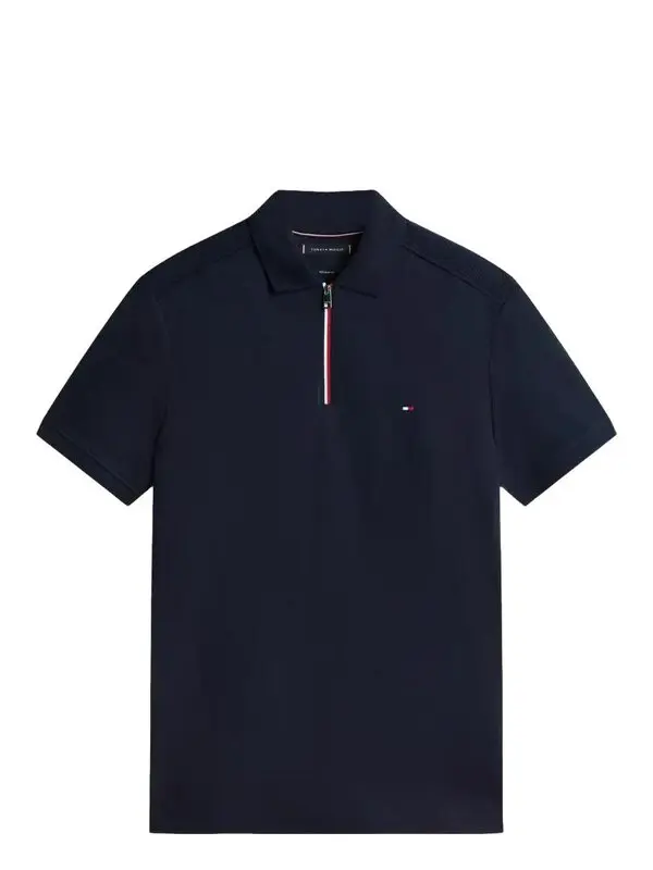 Tommy Hilfiger Zip-fastening Polo Shirt - Blue