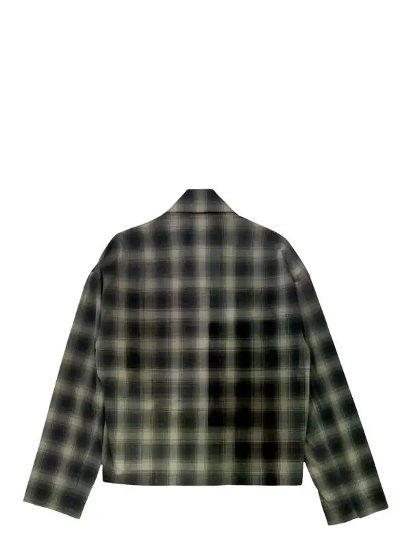 META CAMPANIA COLLECTIVE Tino Check Blouson Jacket - Black