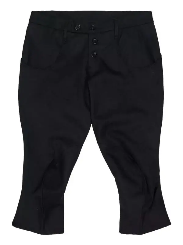 NEMEN Rope Print Cropped Trousers - Black