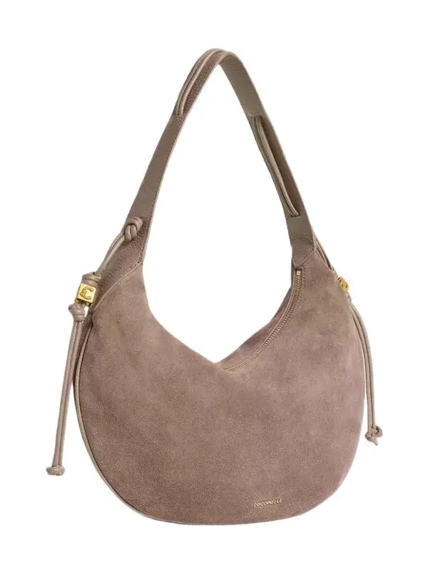 COCCINELLE Medium Thessa Suede Tote Bag - Neutrals