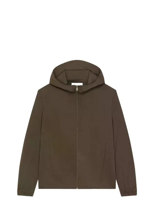 Givenchy Hooded Logo-print Jacket - Brown