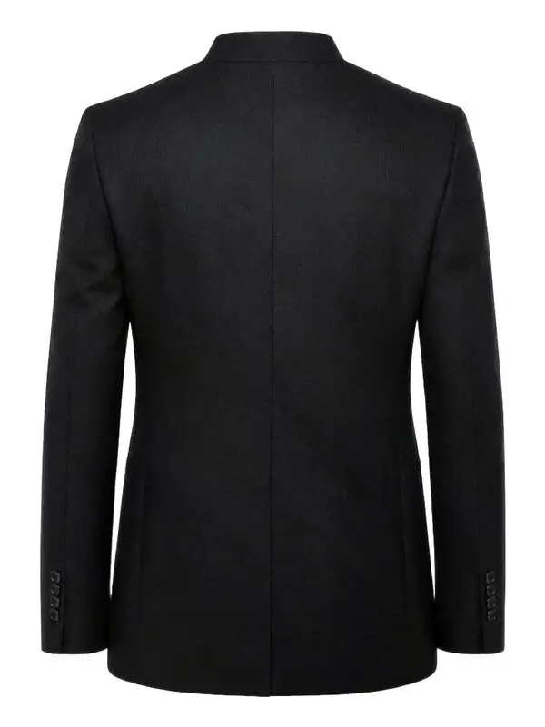 Corneliani Satin-trim Single-breasted Blazer - Black