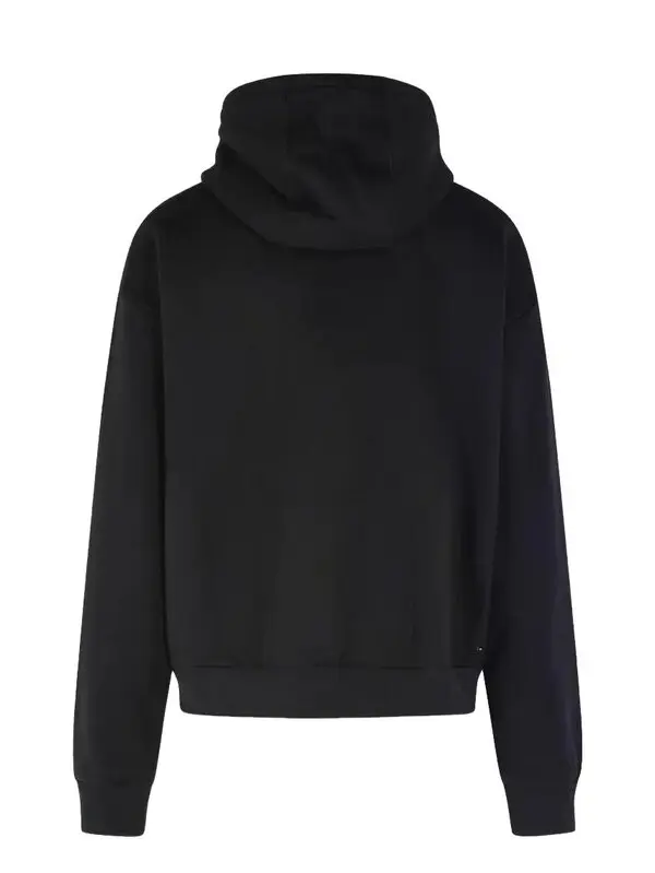 Amiri Logo-print Zip-up Hoodie - Black