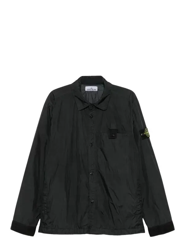 Stone Island Logo-patch Jacket - Black