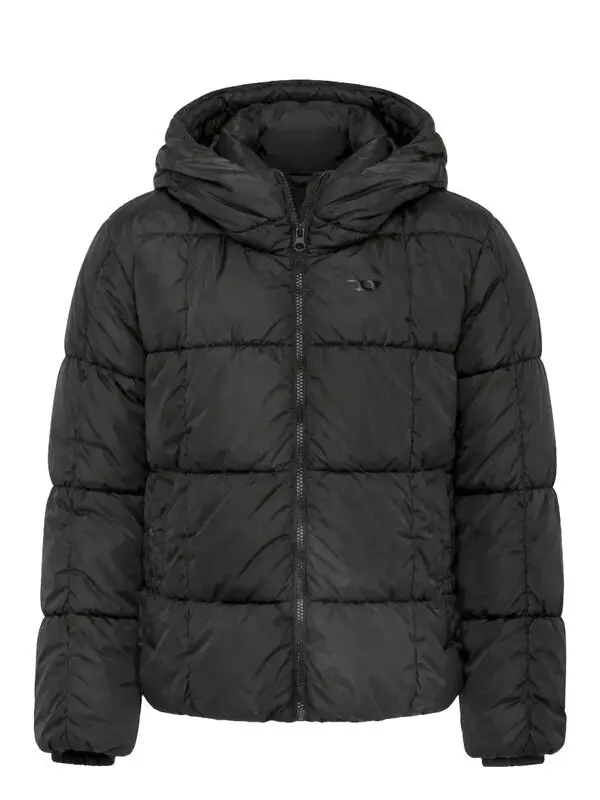 DIESEL® Quilted Hooded Jacket - Black