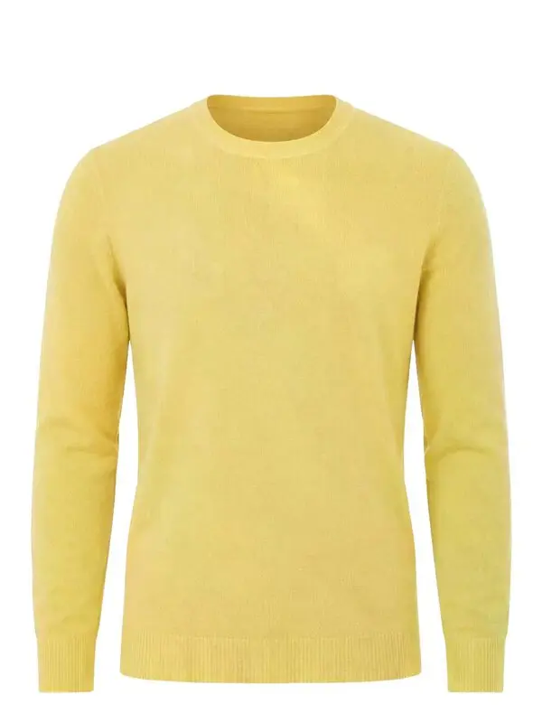 Malo Crew-neck Long-sleeve Sweater - Yellow