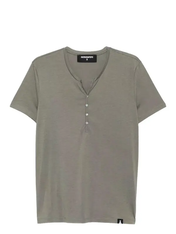 Patrizia Pepe Henley T-shirt - Green