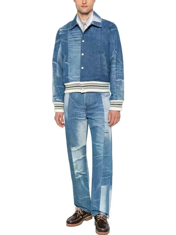 Kenzo Panelled Jeans - Blue
