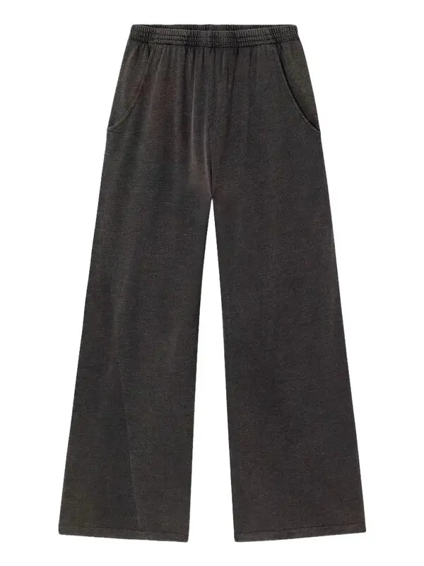 American Vintage Pojy Wide-leg Cropped Track Pants - Grey