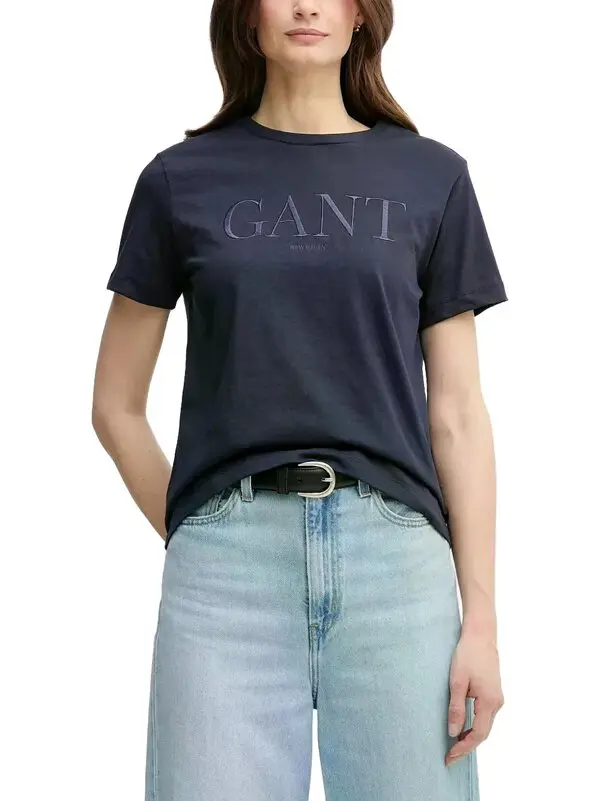 Gant Embroidered T-shirt - Blue