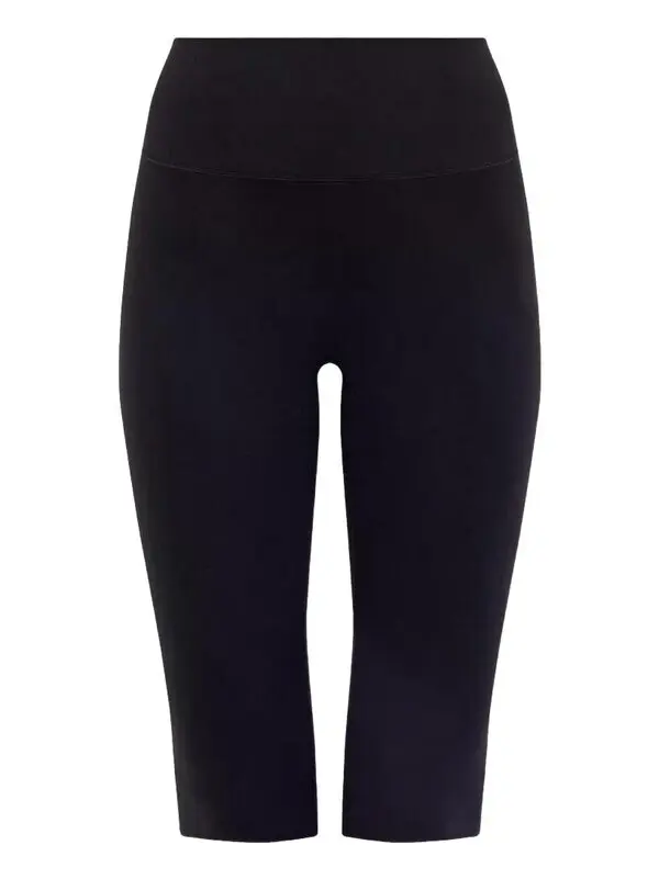 Nike Logo-print Cropped Leggings - Black