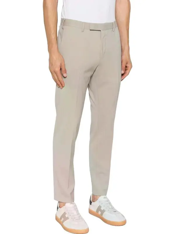 PT TORINO Pressed Crease Tailored Trousers - Neutrals