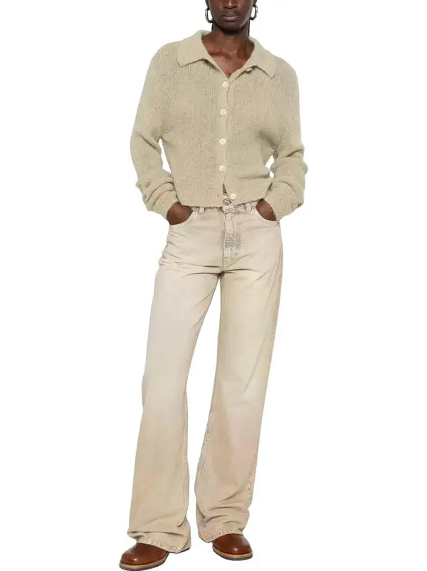 Our Legacy Mazzy Polo-collar Cardigan - Green