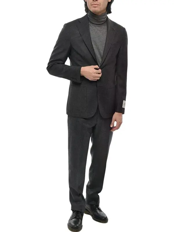 Corneliani Single-breasted Notched-lapel Blazer - Grey