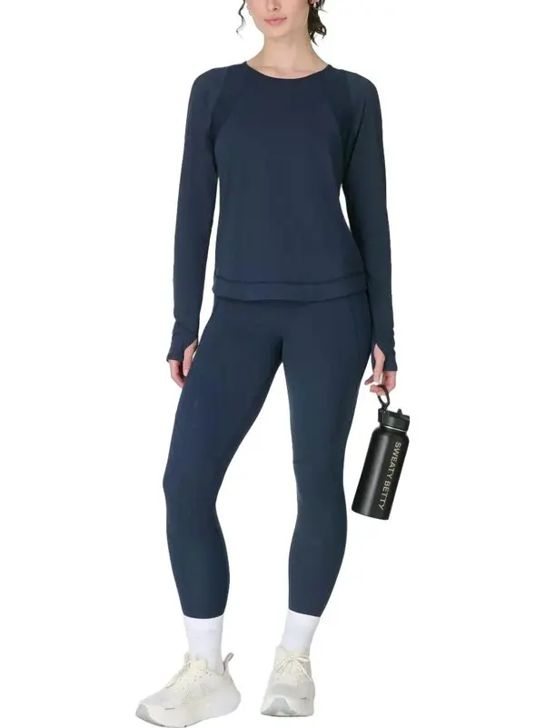 Sweaty Betty Breathe Easy Mesh Panelled Top - Blue