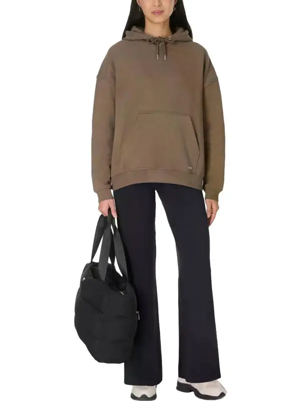 Sweaty Betty Premium Drawstring-hood Pouch-pocket Hoodie - Brown
