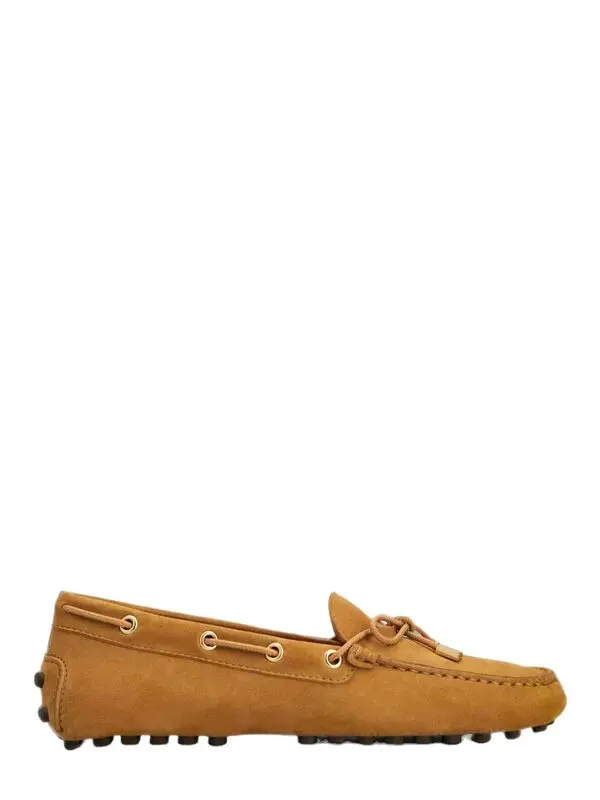 TOD'S Suede Gommino Loafers - Brown