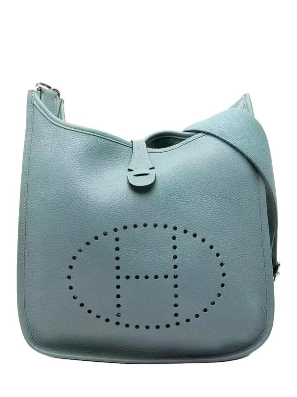 Hermès Clemence Evelyne Iii 29 Crossbody Bag - Blue