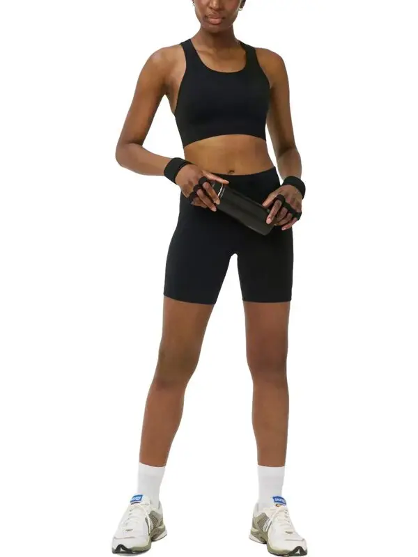 Sweaty Betty Ribbed-knit Racerback Sports Bra - Black
