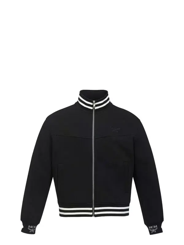 Mcm Essential Logo Ponte Track Jacket - Black