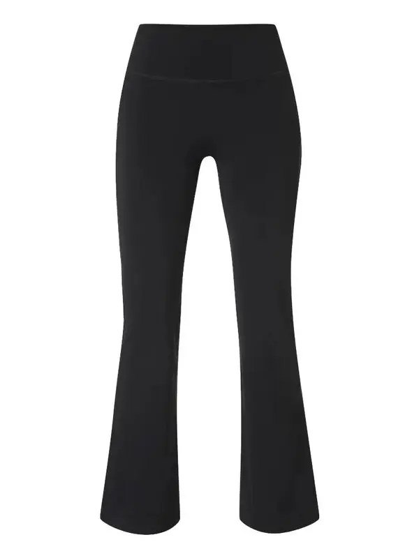 Sweaty Betty Ribbed Flared Leggings - Black
