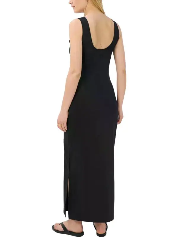 Sweaty Betty Scoop Neck Side Slit Maxi Dress - Black