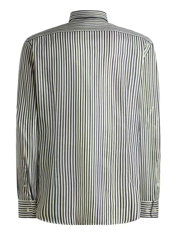Etro Striped Button-down Shirt - Green
