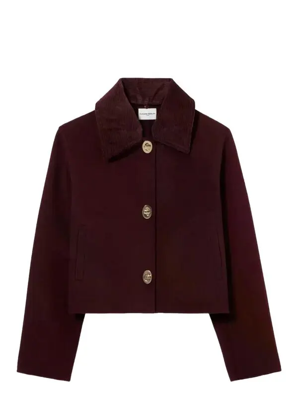Claudie Pierlot Boxy Corduroy Jacket - Red