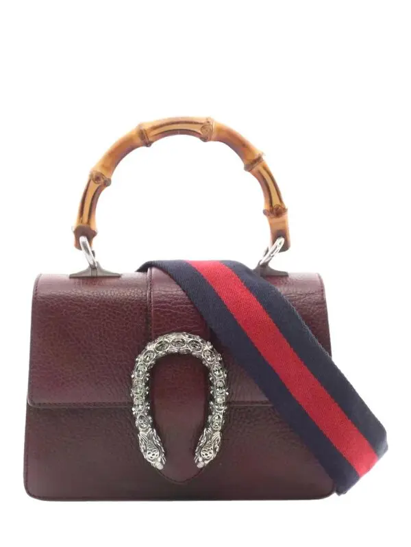 Gucci Dionysus Bamboo Handbag - Red