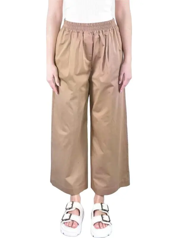 Max Mara Cropped Pleated Trousers - Neutrals