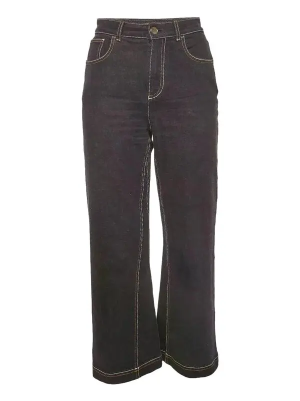 Fendi Button-up Wide-leg Jeans - Blue