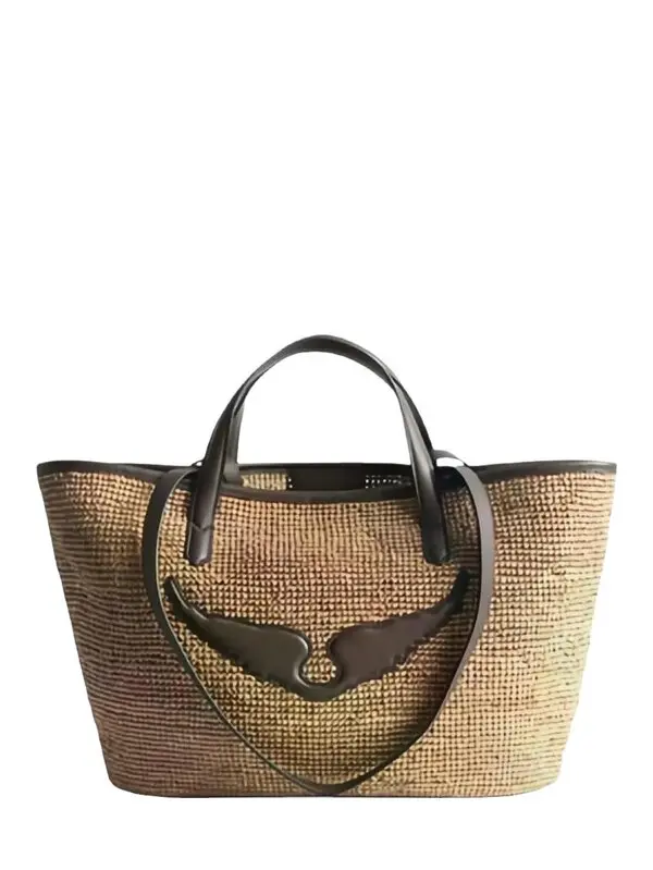Zadig&Voltaire Wings Woven Tote Bag - Neutrals
