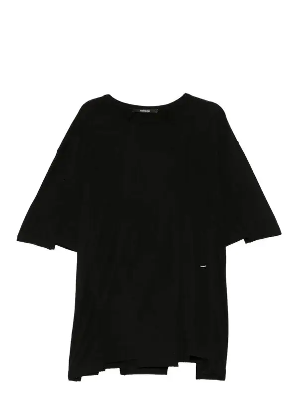 SONGZIO Panelled Asymmetric T-shirt - Black