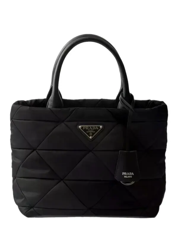 Prada Re-nylon Quilted Tote Bag - Black